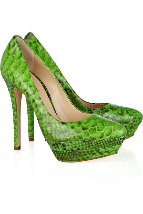 Alexandre Birman Python Pumps