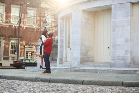 Vintage Romance: Engagement Session in Old City, Philadelphia | Nadia ...