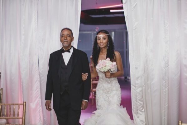 Intimate Pink and Gold Wedding in Orlando: Tyra + Terry