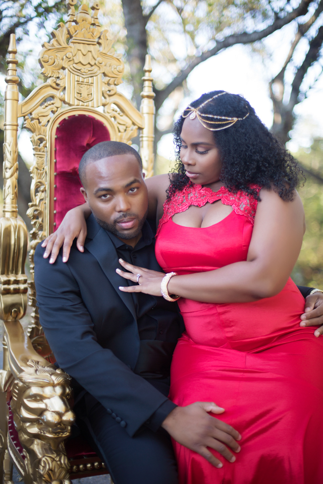 "Black Royalty" Themed Engagement Session in Miami: Katrina + Terray ...