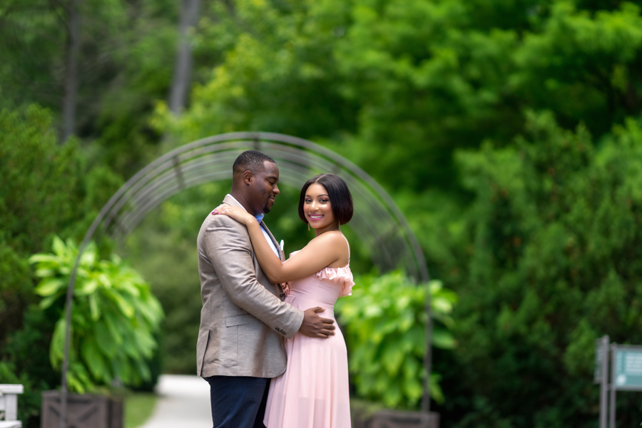 Charre and Alfred's Romantic Garden Engagement -Munaluchi Bride