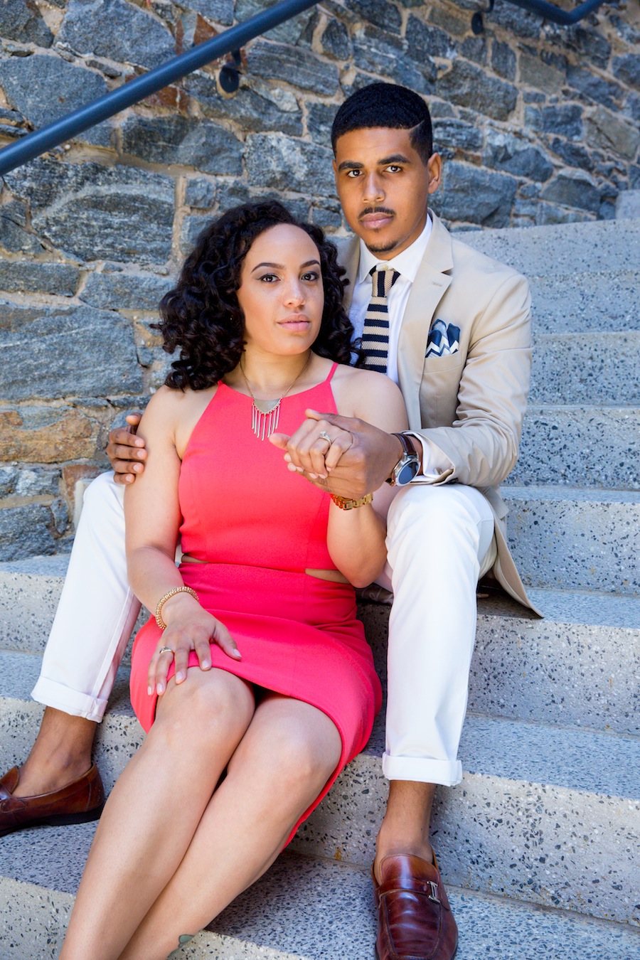 Danielle and Evan's Sophisticated Outdoor Engagement Session in New ...