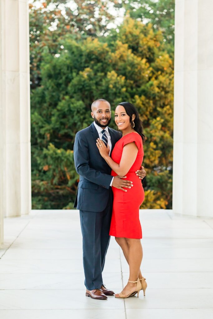 Meredith and David's Patriotic Engagement in Washington DC -Munaluchi Bride
