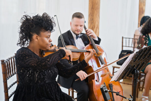 Maisha and Jason's Sleek Urban Garden Wedding in North Carolina ...