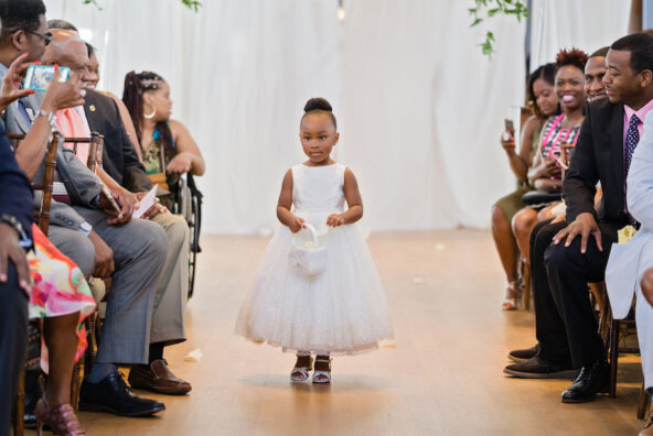 Maisha and Jason's Sleek Urban Garden Wedding in North Carolina ...