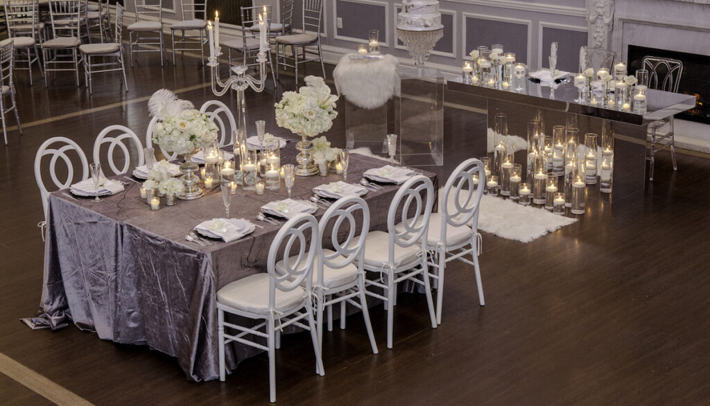 Frosted Glam: Winter Ballroom Styled Shoot in Philadelphia
