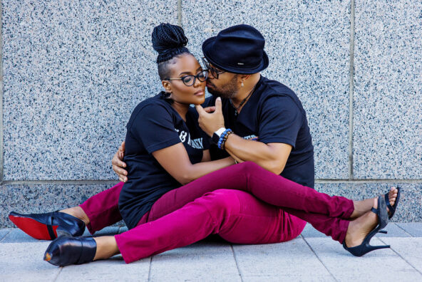 Chic in the City Engagement Session in Downtown Houston - Munaluchi Bride