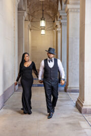 Chic in the City Engagement Session in Downtown Houston - Munaluchi Bride
