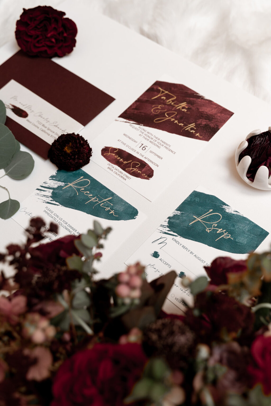 Fabulous Maroon and Teal Wedding and Boudoir Inspiration - Munaluchi Bride
