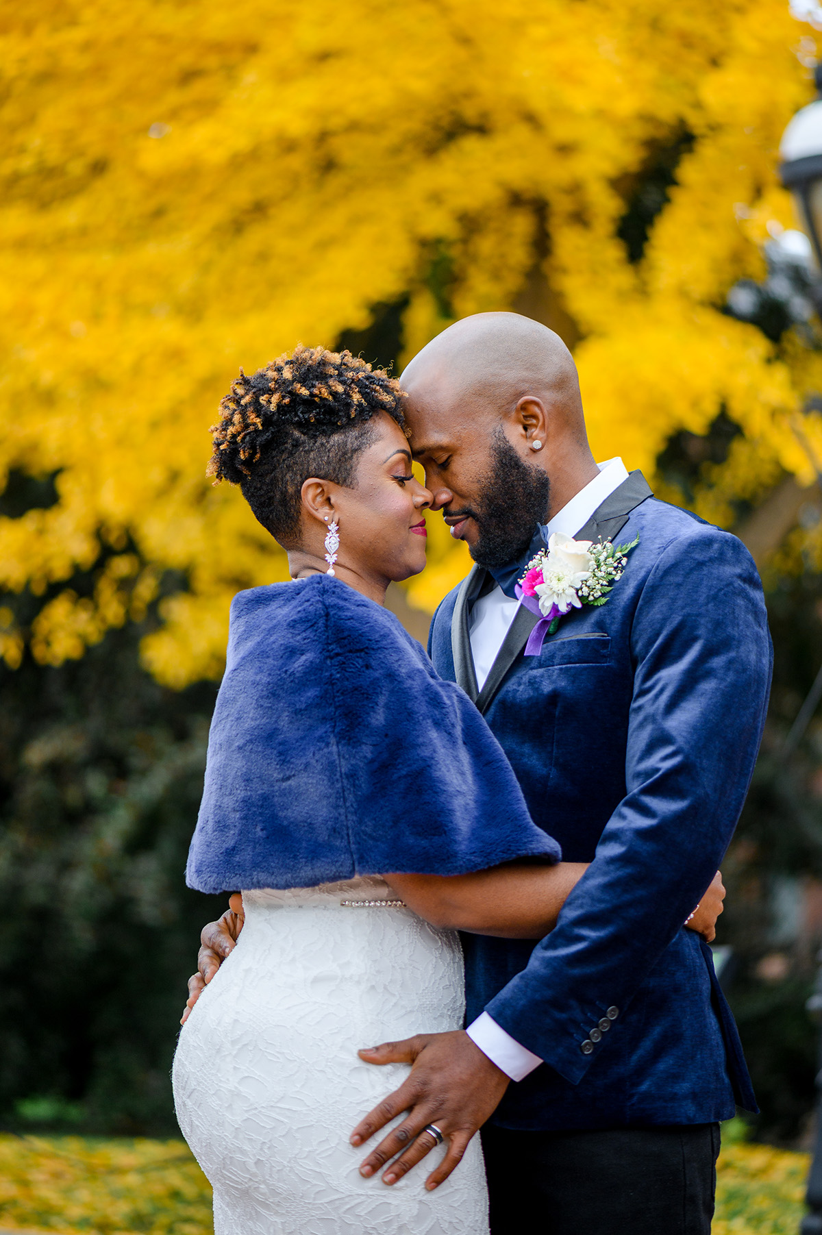 True Blue: Romantic Wedding Portrait Session in Washington, DC ...