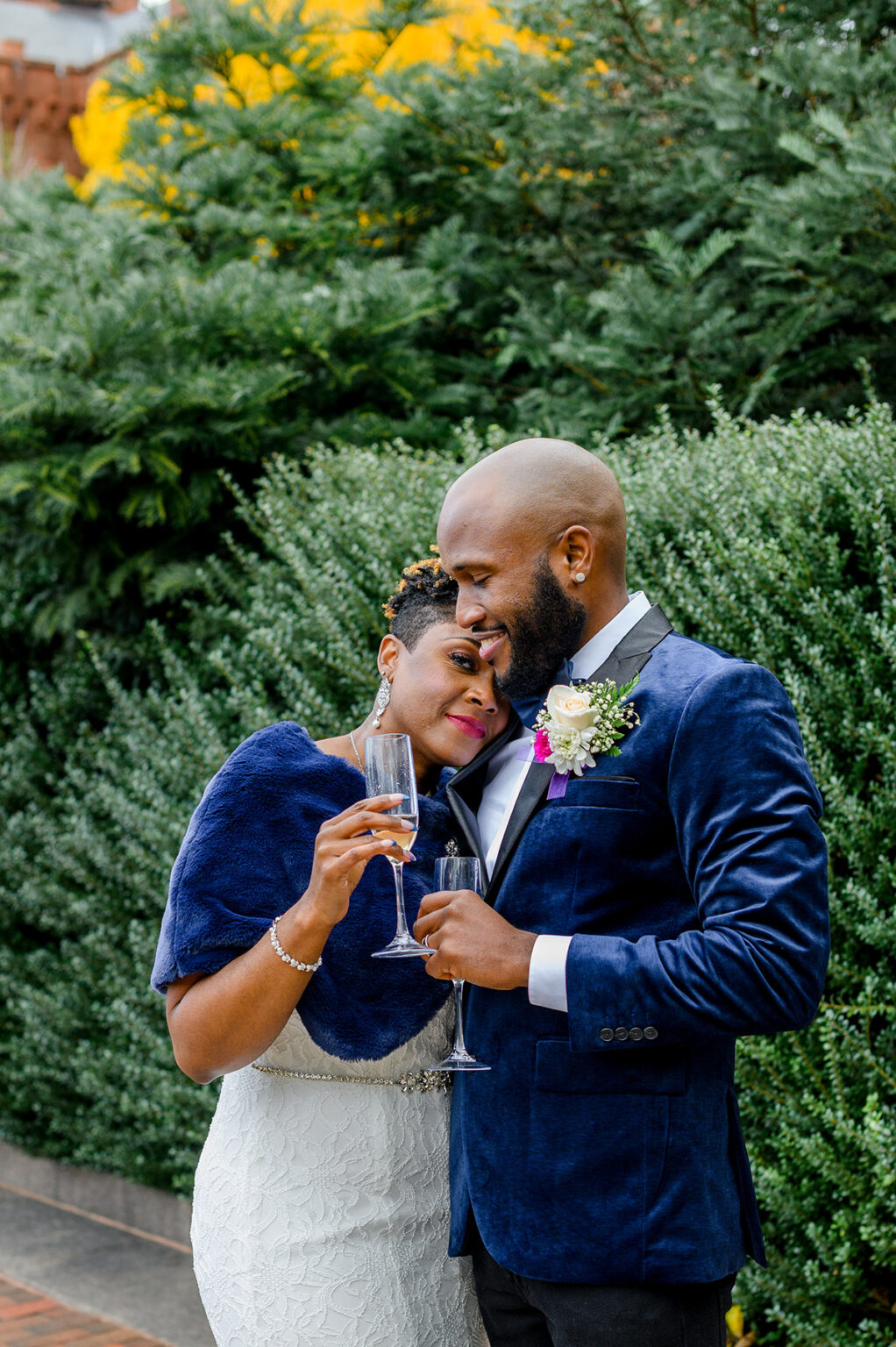 True Blue: Romantic Wedding Portrait Session in Washington, DC ...