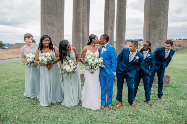 Elegant Waterfront Wedding Overlooks Chamber Bay Beach in Washington ...