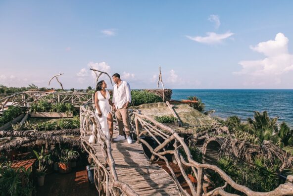 Mayan Jungle Engagement Session in Tulum, Mexico - Munaluchi Bride