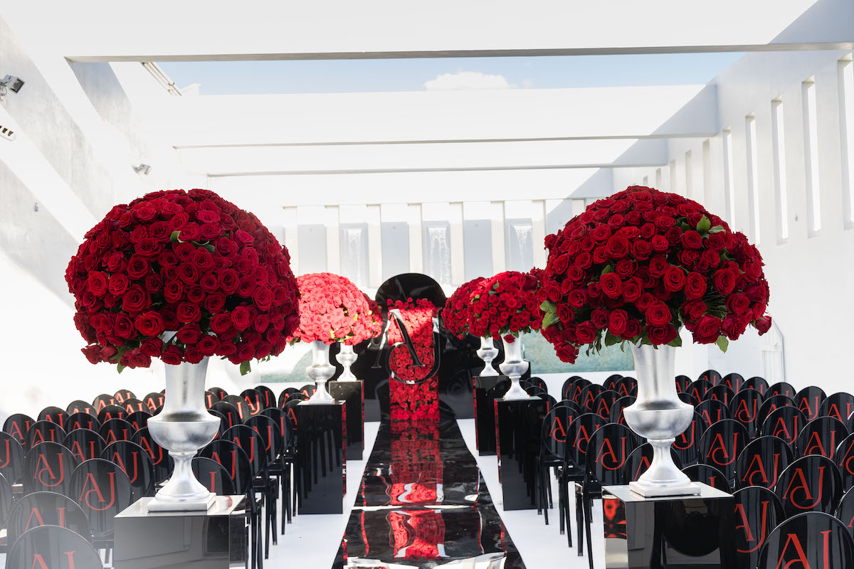 A Love Affair in Black & Red: Glam Wedding in Miami
