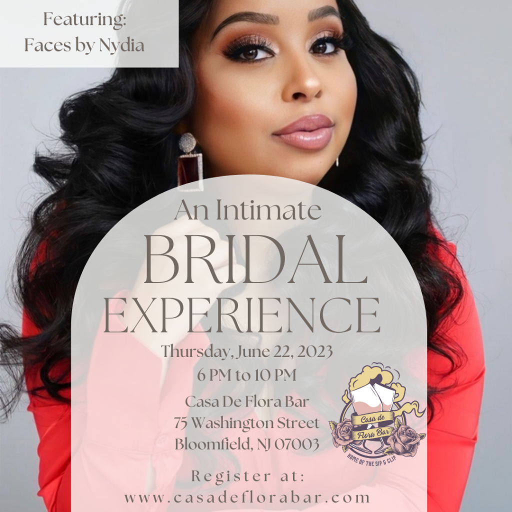 Join Andrea Osei BRIDE at Casa De Flora Bar for an Intimate Bridal Experience - Munaluchi Bride