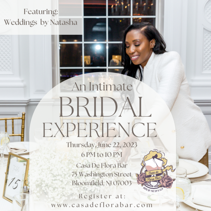 Join Andrea Osei BRIDE at Casa De Flora Bar for an Intimate Bridal ...