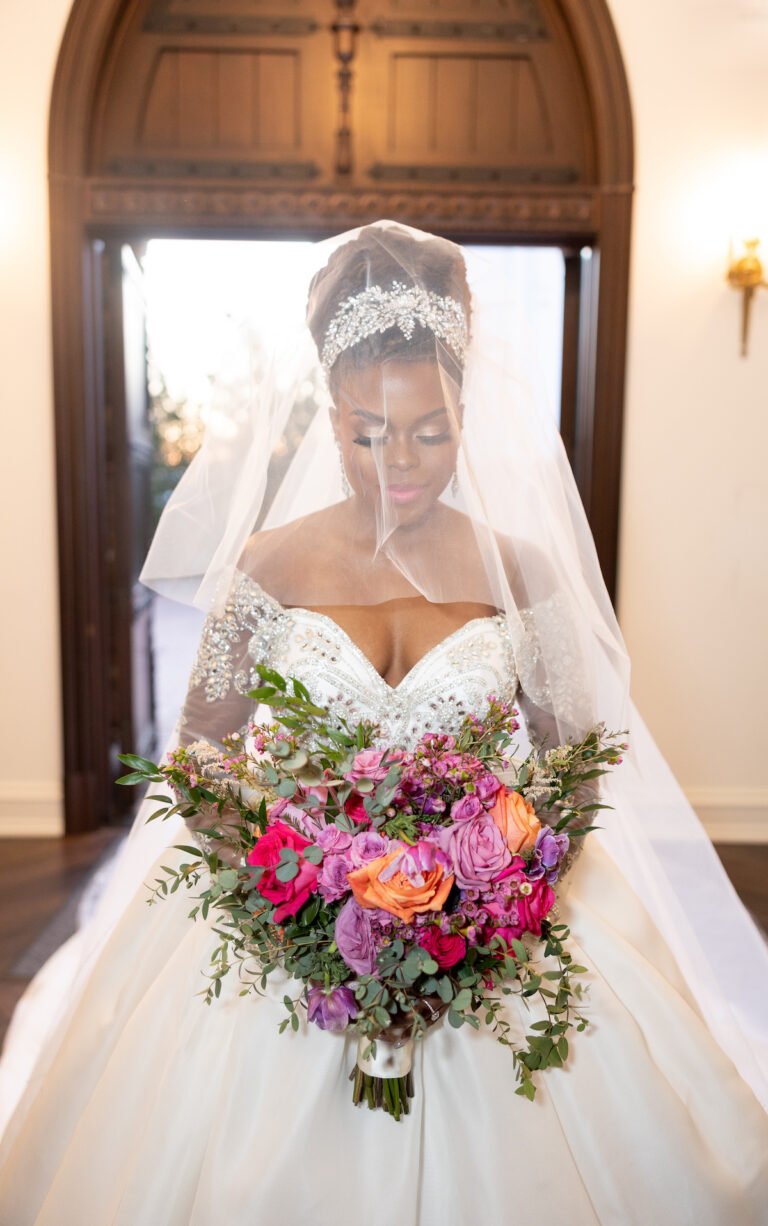 Vibrant Winter Wedding Features Colorful, Lush Blooms and Over-the-top ...