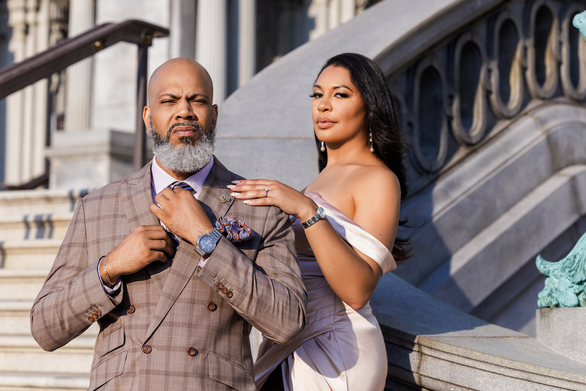 Shahar & Jamal's Sexy-Meets-Casual Engagement Session in Washington DC ...
