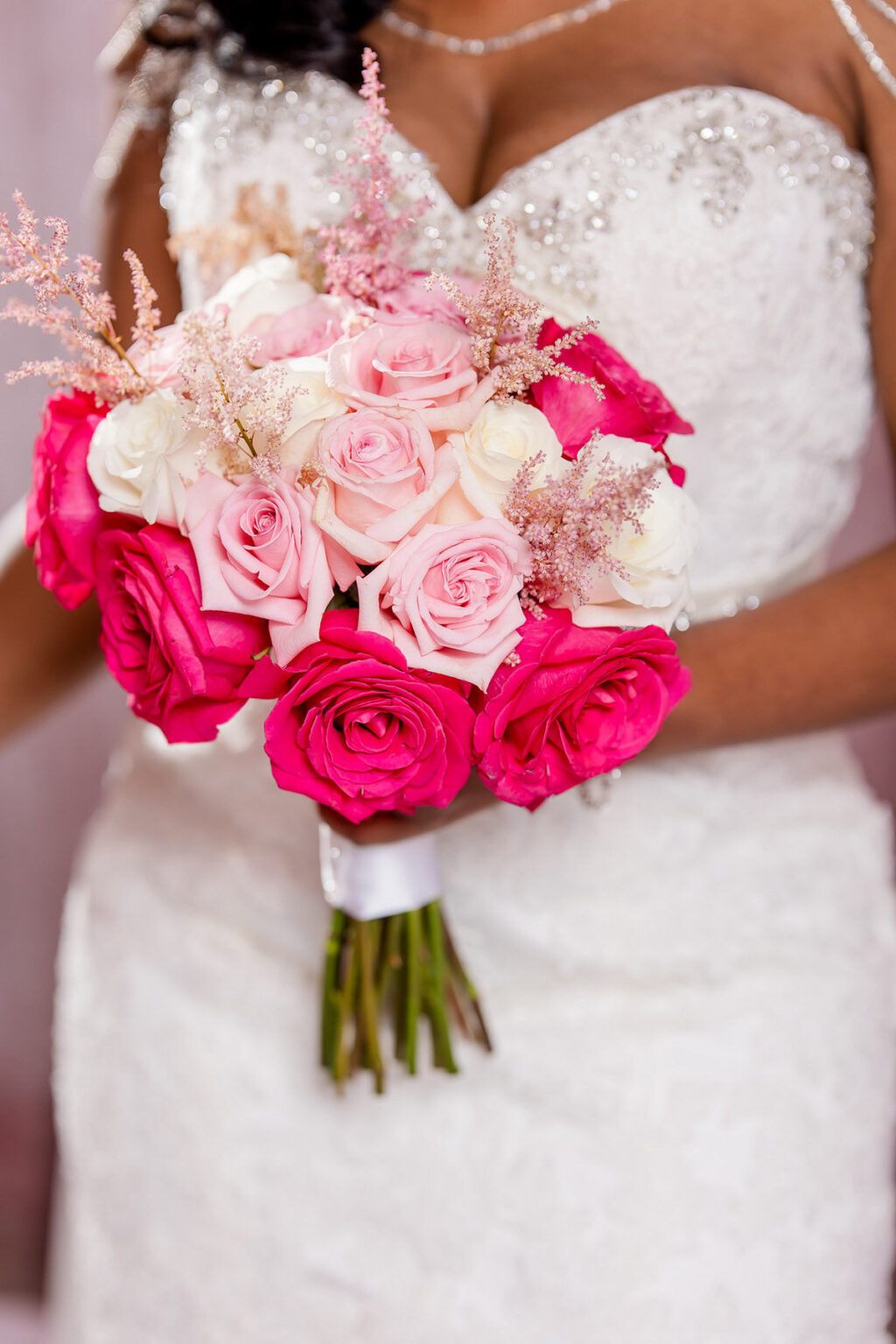 Bold Romantic Pink Ombré Wedding Shows Elegance and Fun are a Perfect ...