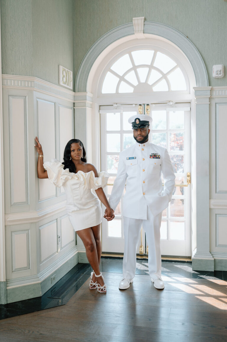 Elegant Military Engagement Session at The Estate at River Run Features ...