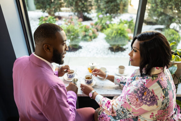 Aleisha & Nick's Romantic Engagement Session Started With Cozy Coffee ...