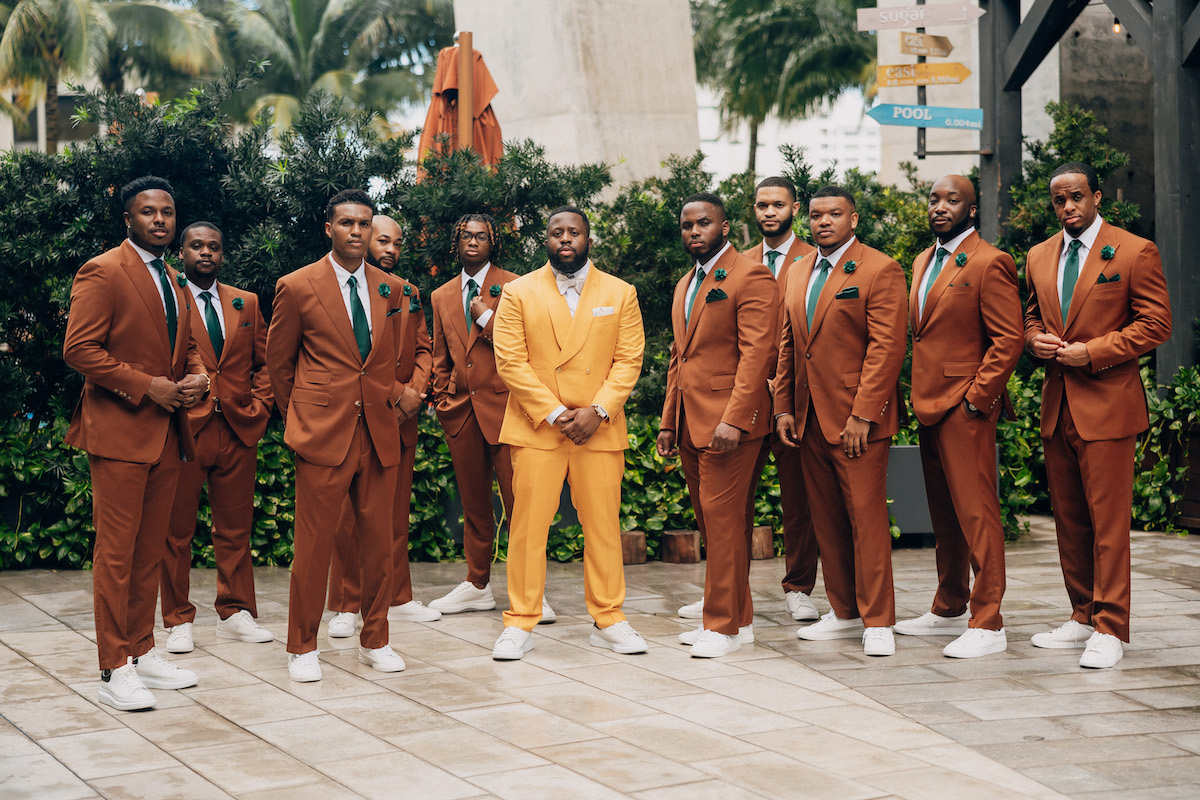 Modern Miami Wedding Features Enchanting Green Details and Stylish ...
