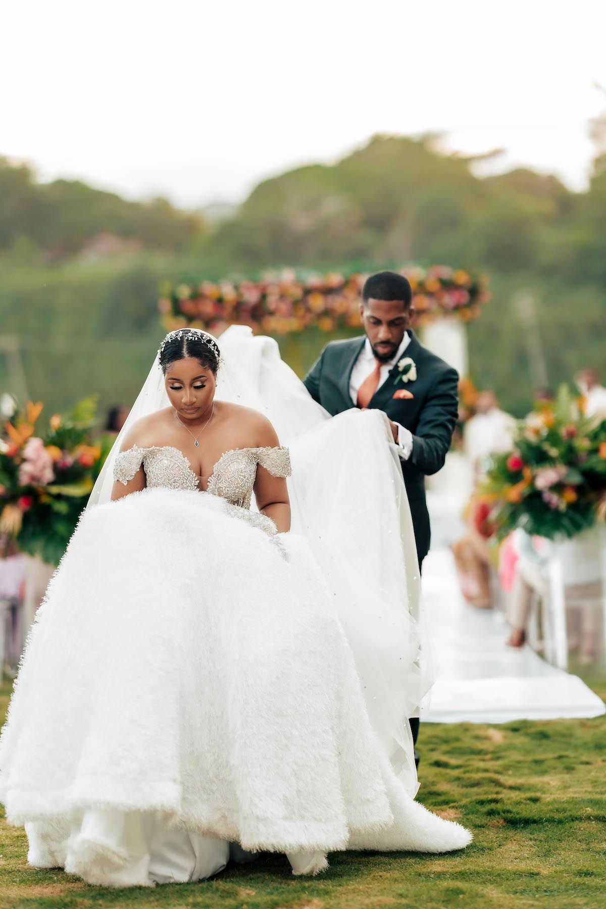 Dreamy Tropical Destination Wedding at Trident Castle in Portland ...